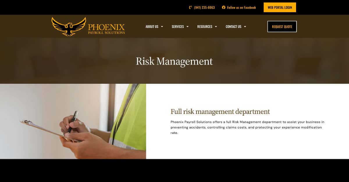 Phoenix Payroll Solutions | Services | Risk Management